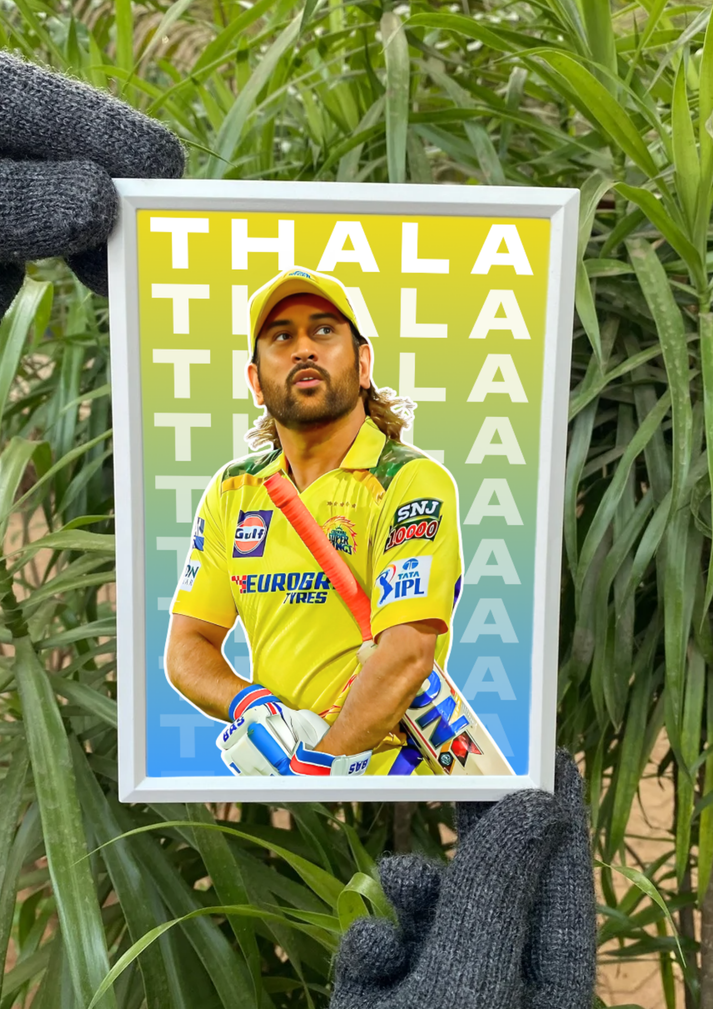 MS Dhoni x Thala Insta Frame | Aesthetic Insta Frame | Digital Poster ...