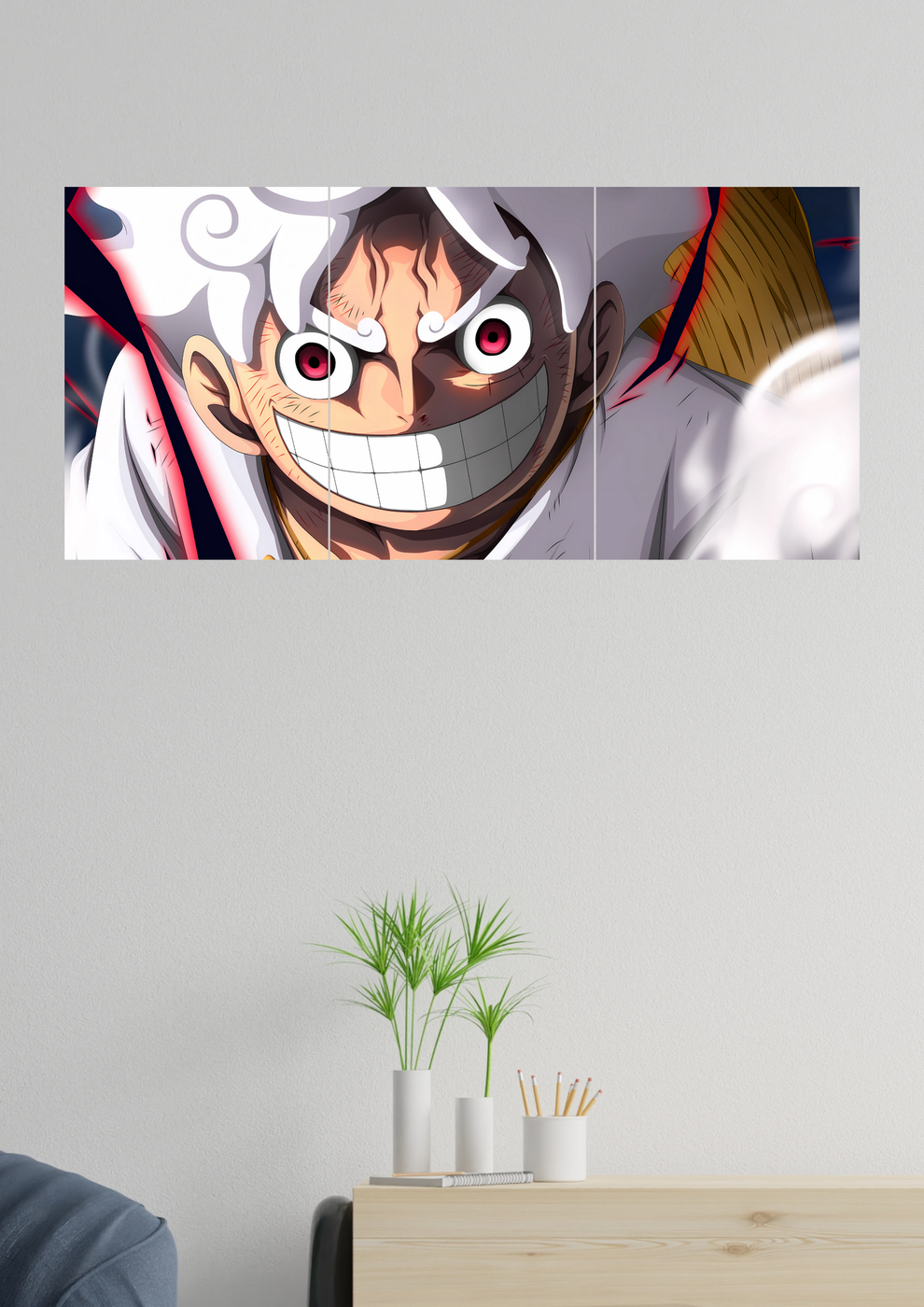Monkey D. Luffy x Gear 5 Poster | Split Design Poster – GenZCustom