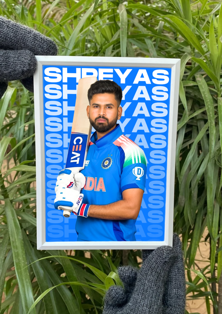 Shreyas Iyer Insta Frame | Aesthetic Insta Frame – GenZCustom