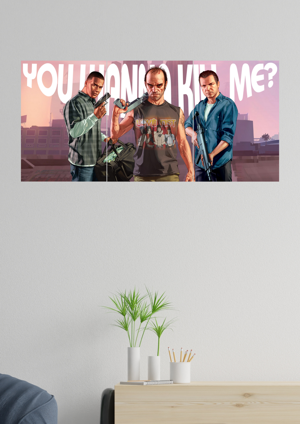 Trevor Philips Dialogue Poster | GTA VI | Split Design Poster – GenZCustom